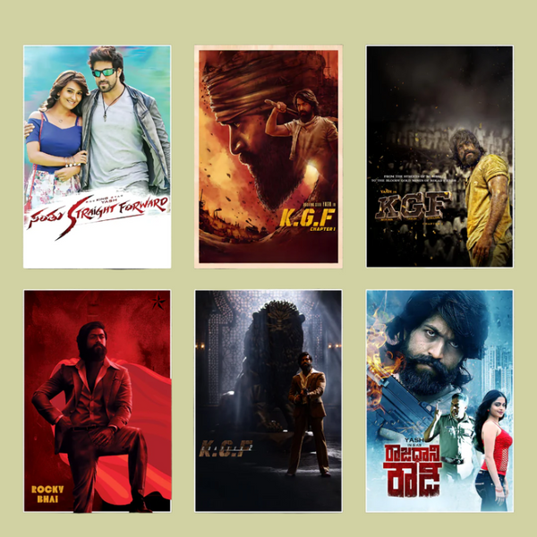 Yash ALL movie posters | Pack of 35 ROCKING STAR posters – Stichi Store