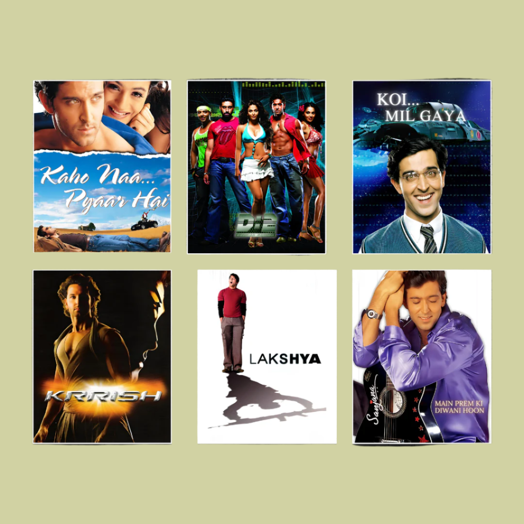 Hrithik Roshan ALL movie posters | Pack of 32 posters – Stichi Store